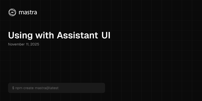 Using with Assistant UI