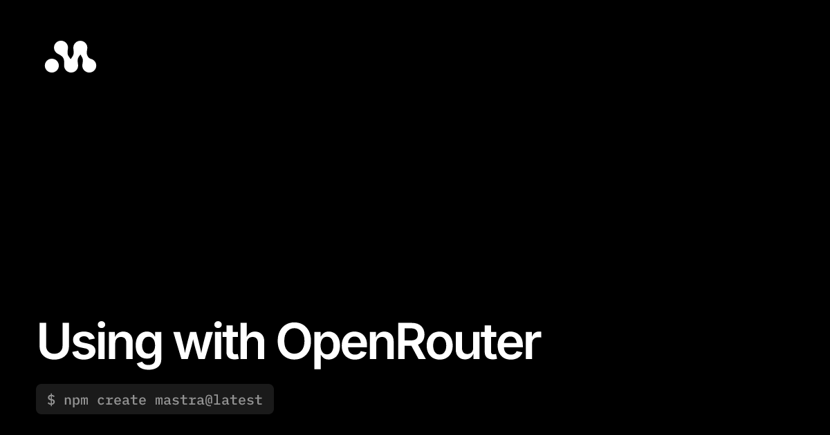Using with OpenRouter