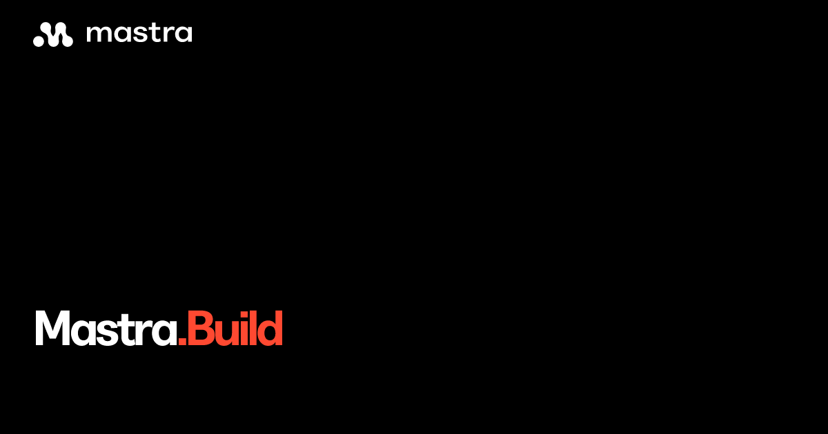 MASTRA.BUILD: Templates | Mastra
