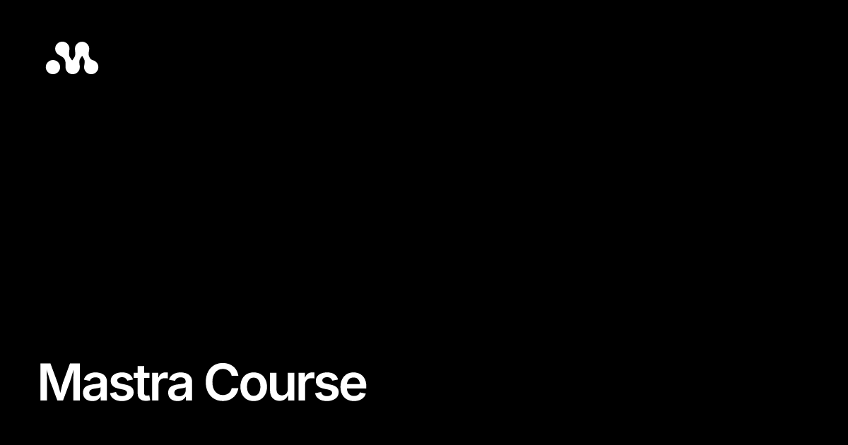 Mastra Course: Learn to Build AI Agents