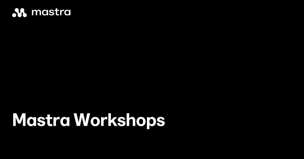 Free AI Agent Builder Video Workshops | Mastra