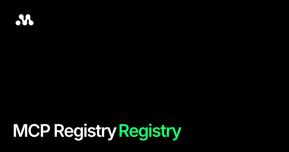 MCP Registry Registry